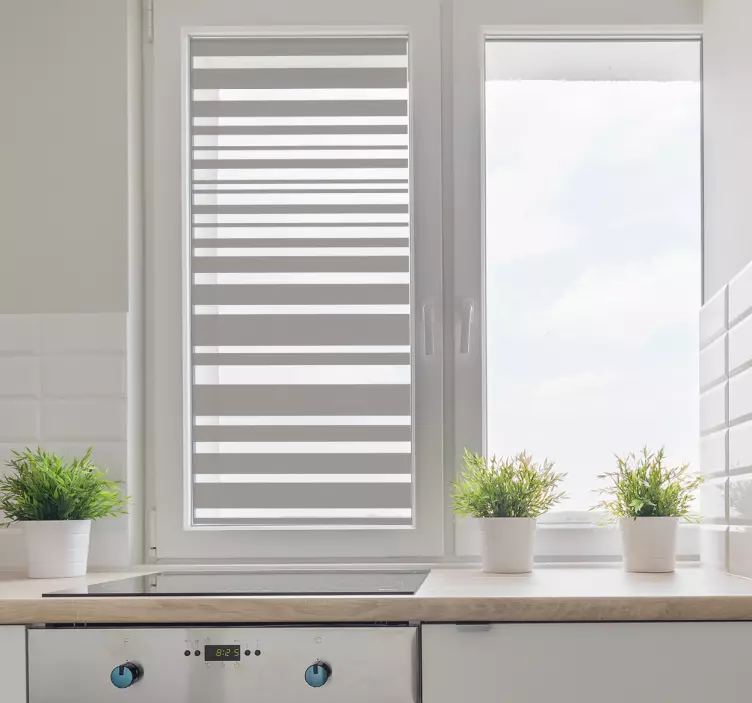 Translucent lines window decal - TenStickers